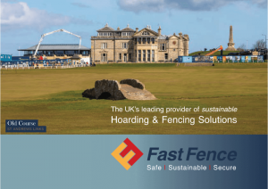 Sustainable Steel & Plastic Hoarding Solutions | Fast Fence