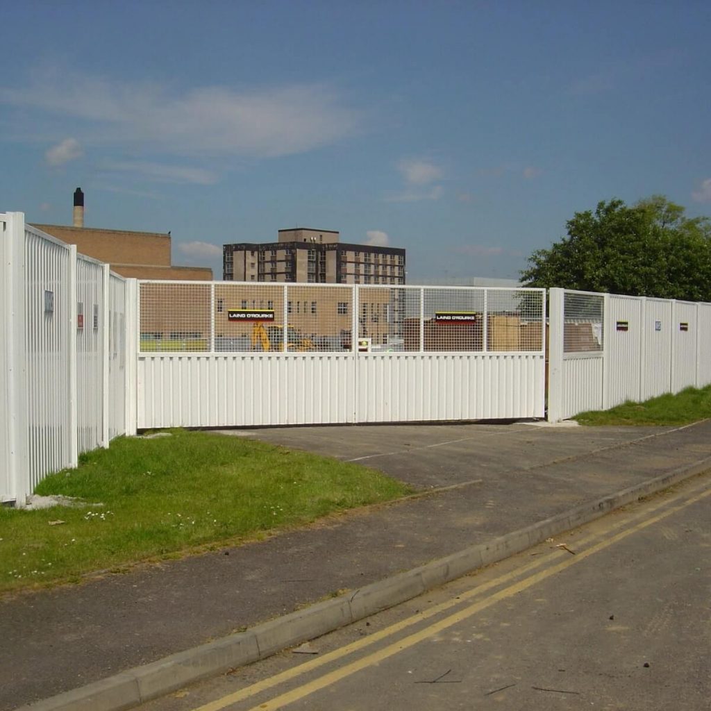 Vehicle Access Gates for Hoarding | Fast Fence
